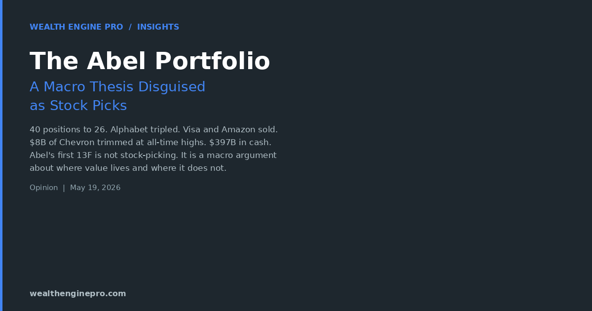 The Abel Portfolio: A Macro Thesis Disguised as Stock Picks | Wealth ...